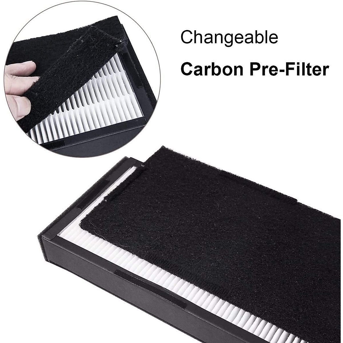 2 Pack True HEPA Replacement Filter for GermGuardian FLT5000/FLT5111 AC5000 Series Models AC5000E, AC5250PT, AC5300B, AC5350W by Seelong