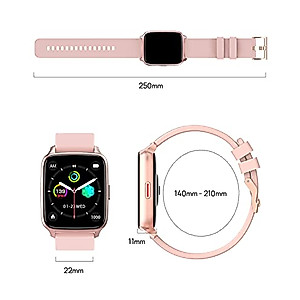 Deeprio Smart Watch 1.69 inch for Android Phones and iOS Compatible iPhone Samsung Men Women HD Screen Oxygen Pleasure Heart Rate Monitor IP68 Waterproof Smartwatch Fitness Tracker Fitness Watch