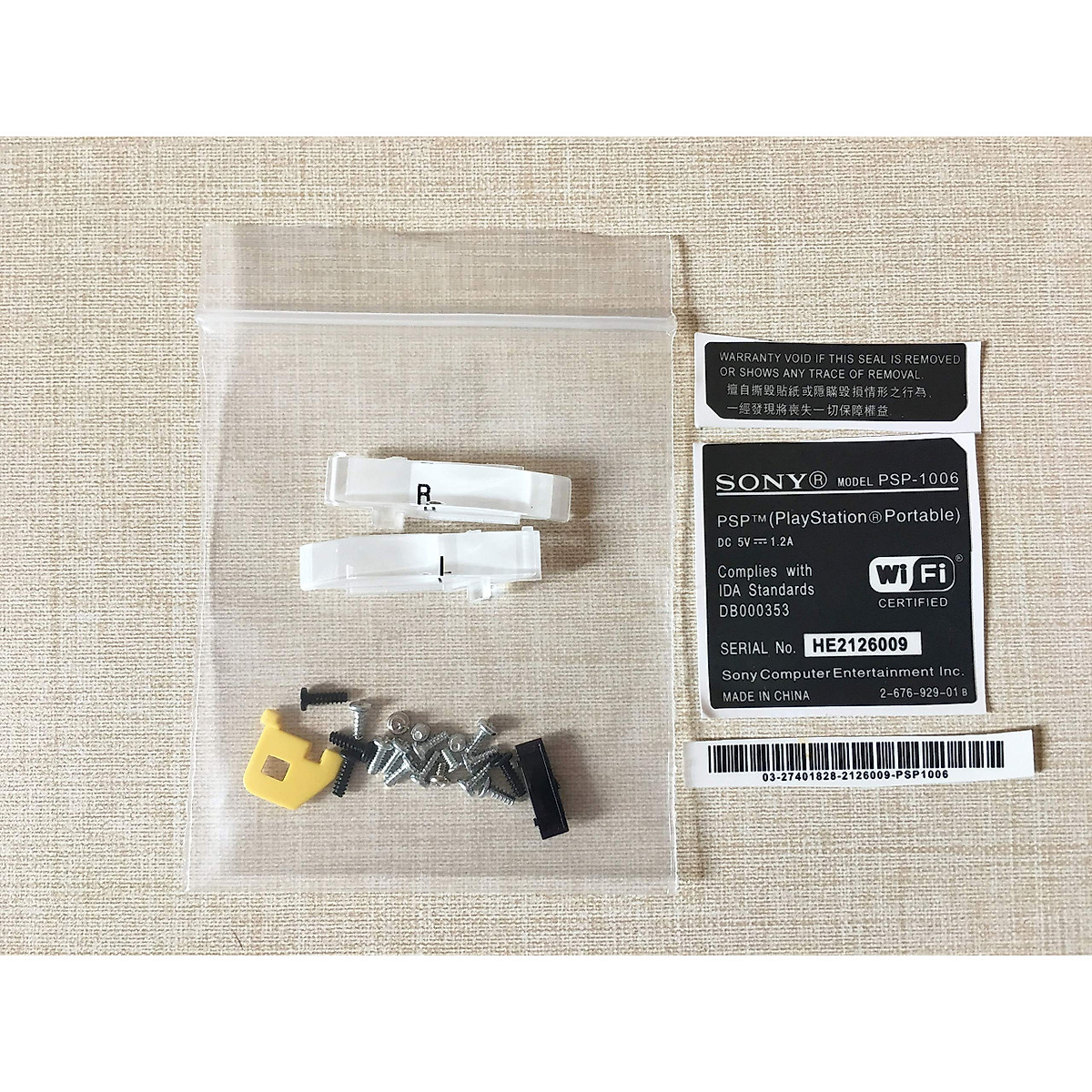 Gametown New Replacement PSP 1000 Full Housing Shell Cover with Buttons Screws Set -White.