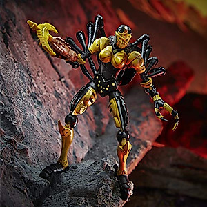 Transformers Toys Generations War for Cybertron: Kingdom Deluxe WFC-K5 Blackarachnia Action Figure - Kids Ages 8 and Up, 5.5-inch