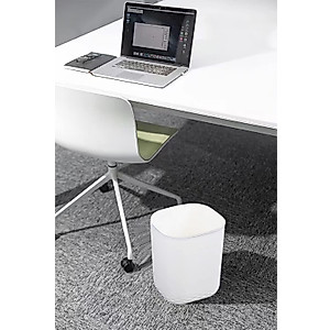 Diyalor Small Trash Can for Bathroom with 60 Trash Bags,2.3 Gallon Bathroom Garbage Can Wastebasket (1, White)