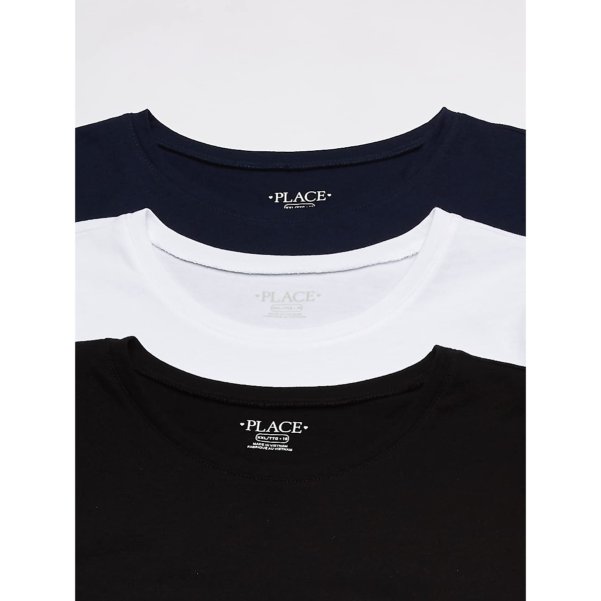 The Children's Place,Girls Basic Layering Tee 3-Pack,Multi CLR,M (7/8)