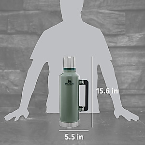 Stanley 10-07935-001 The Legendary Classic Bottle Hammertone Green 2.5QT / 2.3L