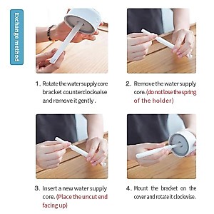 10 Pieces Humidifier Sticks Cotton Filter Refill Sticks Filter Replacement Wicks USB Humidifier Replacement Parts for Humidifier (5.9 Inch)