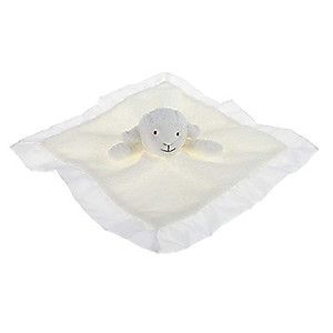 Apricot Lamb Stuffed Animals Soft Security Blanket White Lamb Infant Nursery Character Blanket Luxury Snuggler Plush(White Lamb, 14 Inches)