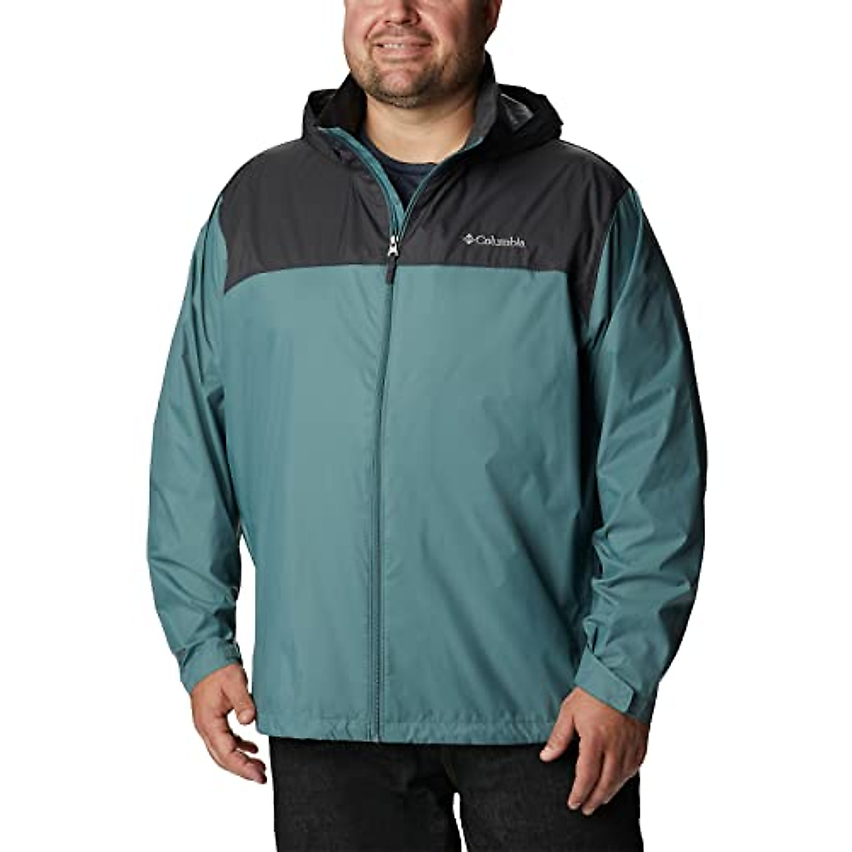 Columbia Men's Glennaker Lake Rain Jacket, Metal/Shark, Medium