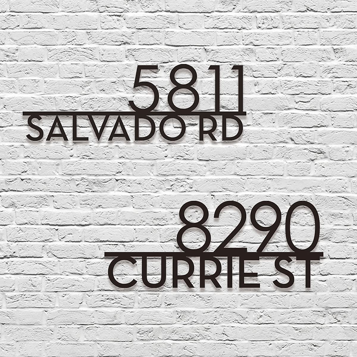 Custom House Number 304 Stainless Steel for Outside, Address Sign Plaque, Modern House Number (18")