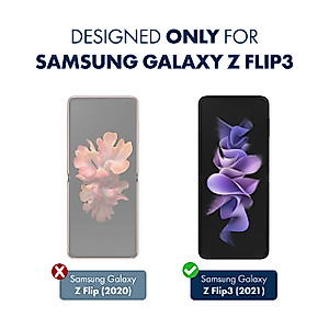 ArmorSuit (2 Pack) MilitaryShield Anti-Glare Screen Protector Designed for Samsung Galaxy Z Flip 3 5G (2021) Case Friendly Matte Film