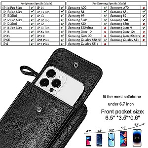 FEITH&FELLY Small Cell Phone Purse Crossbody Bag PU Leather Wallet Purse for Women with Card Slots