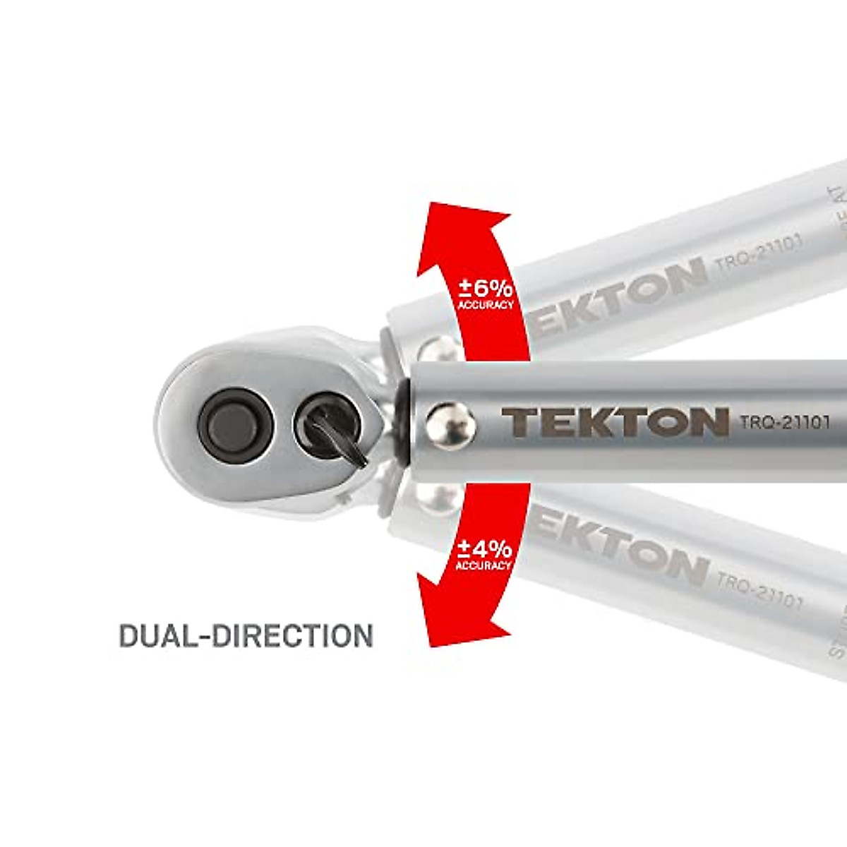 TEKTON 1/4 Inch Drive Dual-Direction Click Torque Wrench (10-150 in.-lb.) | TRQ21101
