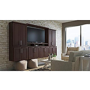 HAMPTON BAY KW3018-SJM Rsi Home Products Shaker Wall Bridge Cabinet, Java, 30" x 18"