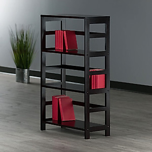 Winsome Wood Leo model name Shelving, Small, Espresso