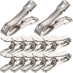 Yardwe Metal Clips 40pcs Greenhouse Clamps Stainless Steel Garden Clips Anti-wind Greenhouse Clamp Garden Support Frame Metal Green House Supplies for Shade Cloth Film Plant Netting Greenhouses