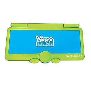 hand2mind VersaTiles Math Practice Take Along Set for Fourth Grade, Self-Checking Workbook System, 64 Pages with Case Included, Early Math, Math Books, 4th Grade Math Workbook, Homeshool Supplies