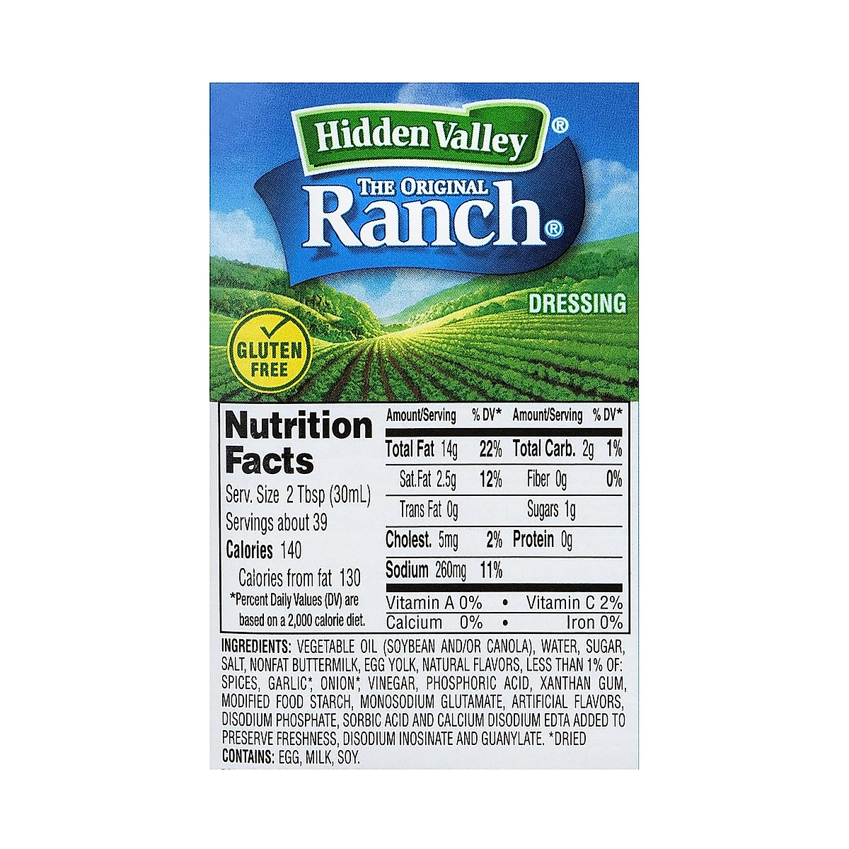 Hidden Valley The Original Ranch Dressing, 40 oz., 2/Pack (900-00027)