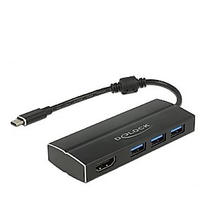 Delock Adapter USB Tipo C 3.0 x USB Tipo-A HDMI