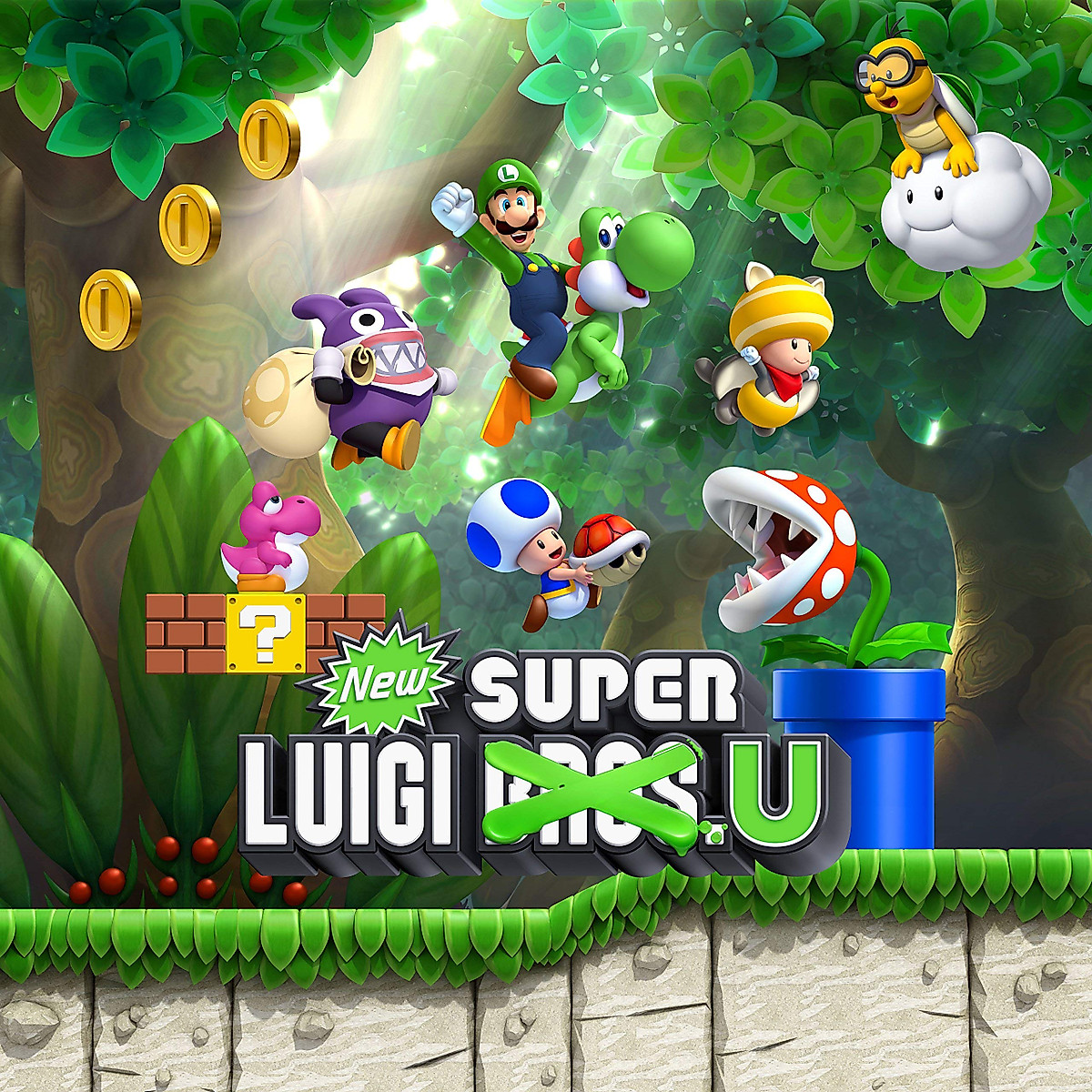 New Super Mario Bros. U + New Super Luigi U - Wii U (Renewed)