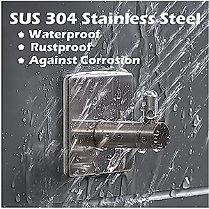 Towel Hooks Bathroom Coat Robe Hook，No Punch Heavy Duty Waterproof Hanging Cap Adhesive Hook for Bathroom, Bedroom, RV & Kitchen - 4 Pieces (Sliver)