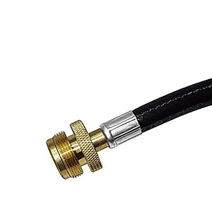 DozyAnt 4 Feet Propane Adapter Hose 1 lb to 20 lb Converter Replacement for QCC1/Type1 Tank Connects 1 LB Bulk Portable Appliance to 20 lb Propane Tank - Certified