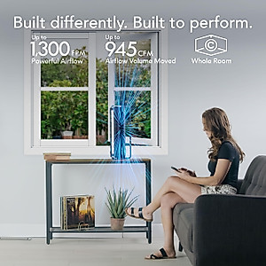 Vornado BXR Horizontal and Tower Fan, Multi-position and Multidirectional High Velocity Fan with Carry Handles, 20 Inch