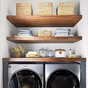 Modern Farmhouse Dryer Sheets Holder, Metal Dryer Sheet Dispenser Container for Laundry Room Decor and Accessories, Lint Bin with Lid for Organization