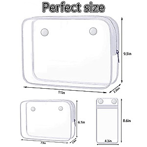 Juyeesm 3 Packs Bogg Bag Insert, Clear Inner Pouch Bags Compatible With Bogg Bag, Bogg Bag Accessories Charms for Organized Storage In Your Rubber Beach Tote Bag