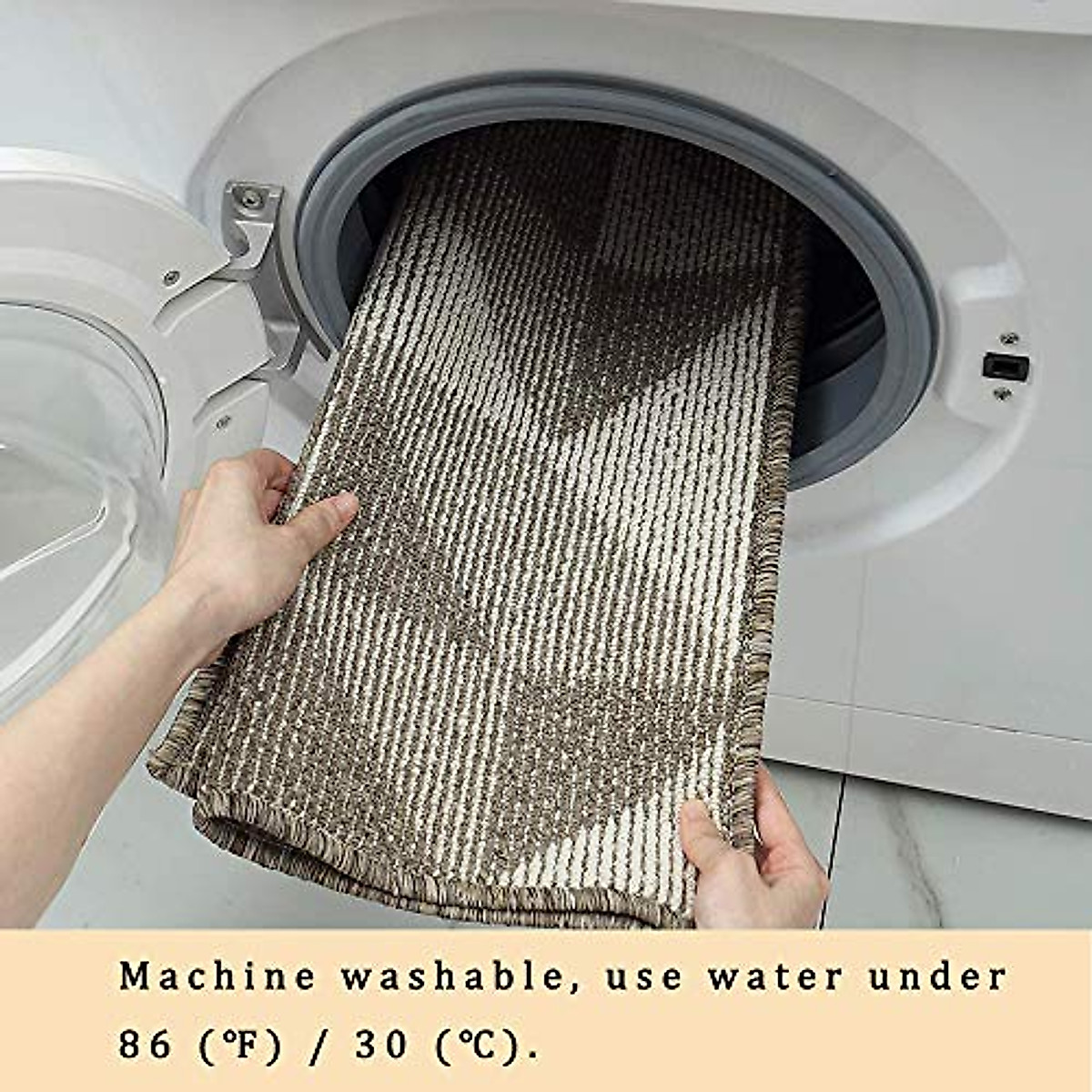 CHICHIC Brown Indoors Doormat 24 x 36 Inch Welcome Mat Front Back Indoors Door Mats for Home Entrance EntryWay Entry Rugs Machines Washable Rugs Inside Non Slip Outdoors