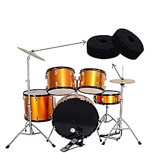 23 Pieces Cymbal Replacement Accessories Cymbal Felts Hi-Hat Clutch Felt Hi Hat Cup Felt Cymbal Sleeves with Base Wing Nuts Cymbal Washer and Drum Keys for Drum Set (23pcs)