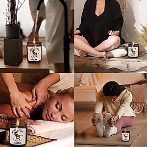 Mancheng-zi Moose Gifts for Women Girls Moose Lovers, Funny Moose Gifts, Moose Themed Gifts, Just a Girl Who Loves Moose Scented Candles