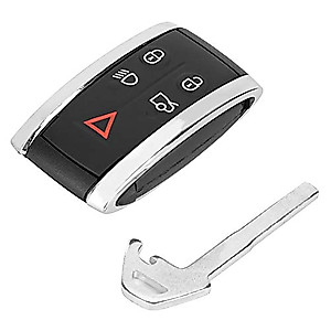 Senyar Car Key Fob, Car Remote Key Fob Shell Case Replacement Fits for Jaguar XF 2009-2012 for Jaguar S-Type 2007-2008 5 Button