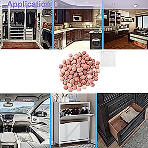 Brite Lightingtech Cedar Balls for Clothes Storages, 100pc Red Cedar Balls for Closets and Drawers with 3 Satin Bags