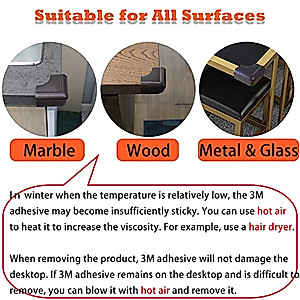 Corner Protector Baby Proofing Corner Guards. Table Corner Protectors for Baby to Prevent Head & Knee Injuries. Adhesive Pre-Taped, 8 Pack