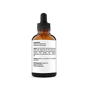 NaturoBliss 100% Pure(4 Fl Oz / 120 ml) -Undiluted Tea Tree Essential Oil, Therapeutic Grade - Perfect for Aromatherapy and Relaxation