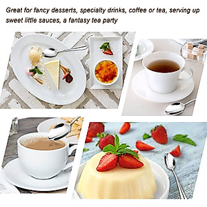 SONGZIMING Demitasse Espresso Spoons, Mini Coffee Spoon, 18/10 Stainless Steel Small Spoons for Dessert, Tea,Set of 6