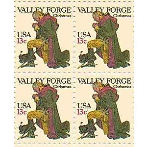 Valley Forge Christmas Set of 4 x 13 Cent US Postage Stamps NEW Scot 1729 by US Postal Service