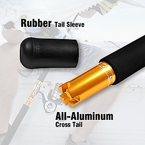 Fiblink Saltwater Jigging Spinning Rod 1-Piece Heavy Jig Fishing Rod (30-50lb/50-80lb/80-120lb, 5-Feet 6-Inch) (80-120lbs)