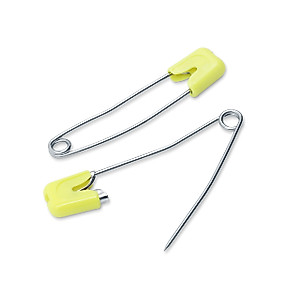 Dritz Baby-Safe, 3-Pack Diaper Pins, Pastel Assorted 12