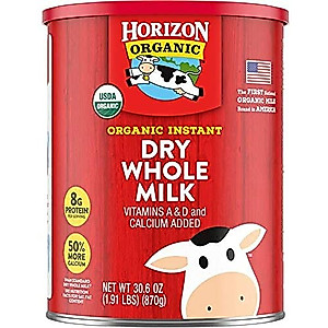 Costco Organic Dry Whole Milk 30.6OZ (1.91lbs) (1.91 Pound (Pack of 1)) (1.91 Pound (Pack of 3))