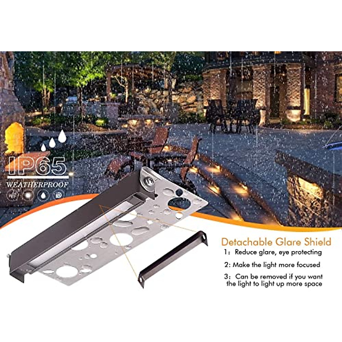CLOUDY BAY [6 Pack] 7 Inch 12V-15 VAC/DC Low Voltage Hardscape Lighting Paver Light,Retaining Wall Lights Outdoor,IP65 Waterproof, 5W 2700K Soft White,Frost Lens Deck Step Light