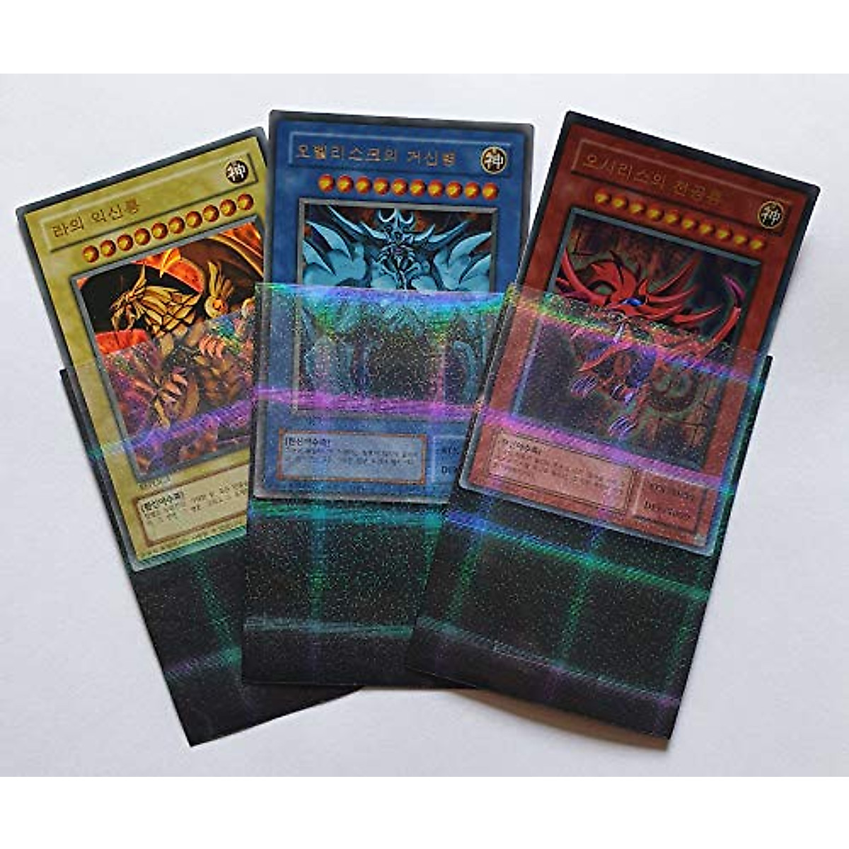 Yugioh Card Sleeves - Prismatic Holographic Matte Black - 60ct