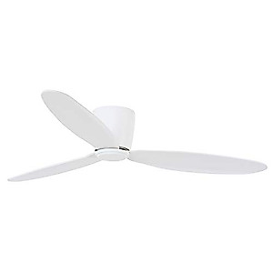 Lucci Air 21287001 Radar DC Ceiling Fan, 52 Inch, White with White Blades