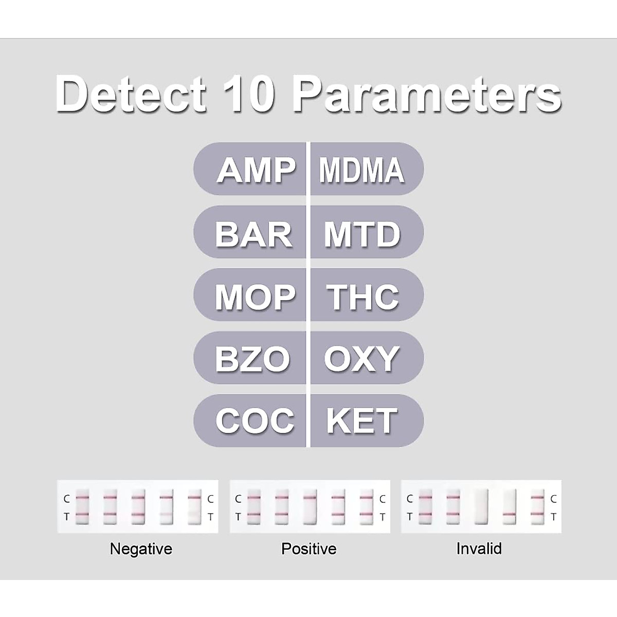 8 Pack-INVBIO Urine Test 10 Panel Screening Home Test Kit - Urine Multi-Drugconfirmed Dip Card, 5 Minuets Accurate Results