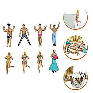jojofuny Tiny Figurines People Wine Charms 8pcs Cocktail Wine Glass Charms Drink Glass Markers Wine Glass Markers Funny Glass Drink Markers Wine Glass Markers Charms