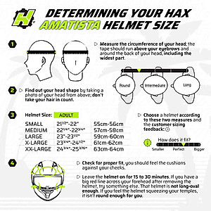 HAX Amatista Modular Flip-Up Dual Visor Motorcycle Helmet - DOT/ECE Approved, Lightweight, Comfortable, and Stylish Helmet for Men and Women (Matte Black M)