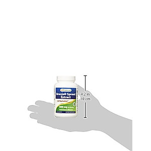 Best Naturals Broccoli Sprouts Extract, 1000 mg, 120 Count