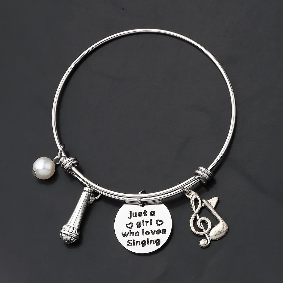Gzrlyf Singing Lover Gift Singing Bracelet Singer Gift Music Lover Gift (who loves Singing)