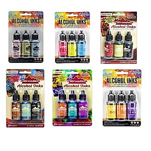 Ranger Tim Holtz Adirondack Alcohol Inks- Favorite Set Collection 18 Bottles
