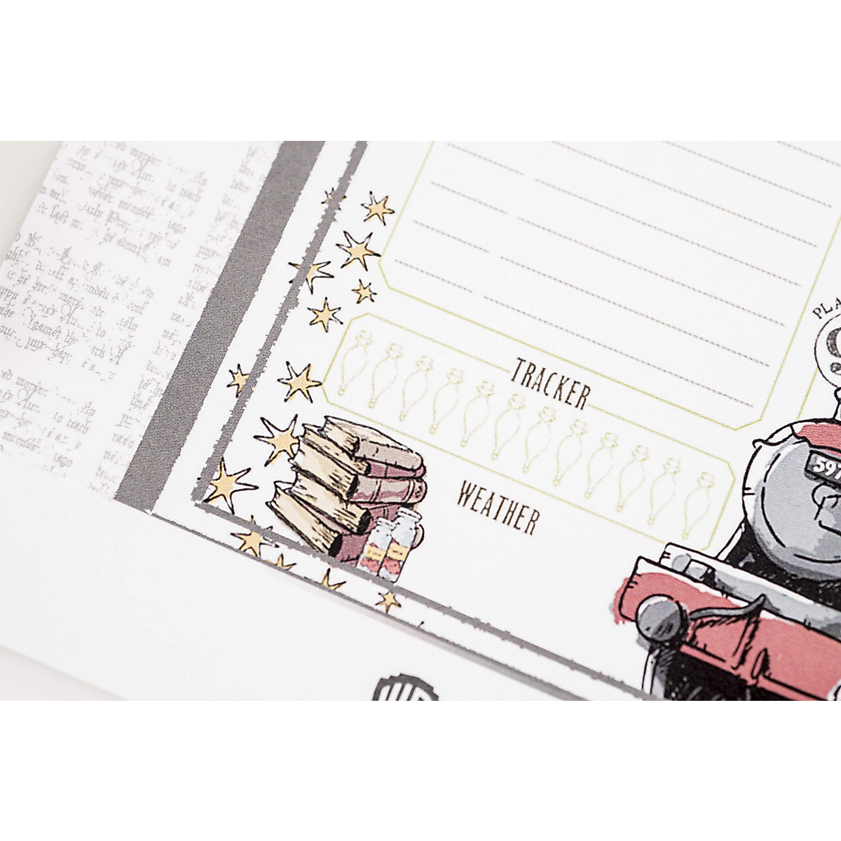 Conquest Journals Harry Potter Daily Planning Notepad, Tear Off Sheets, 50 Pages, 8" x 10" - Priorities, Schedule, To Do's, Notes, Meal Planner and Daily Habit Tracker