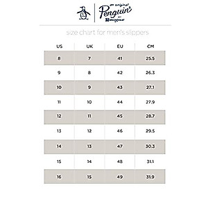 Original Penguin Mens Slippers, Microsuede Venetian Moccasin Slipper, Black Plaid, Men's Size 8