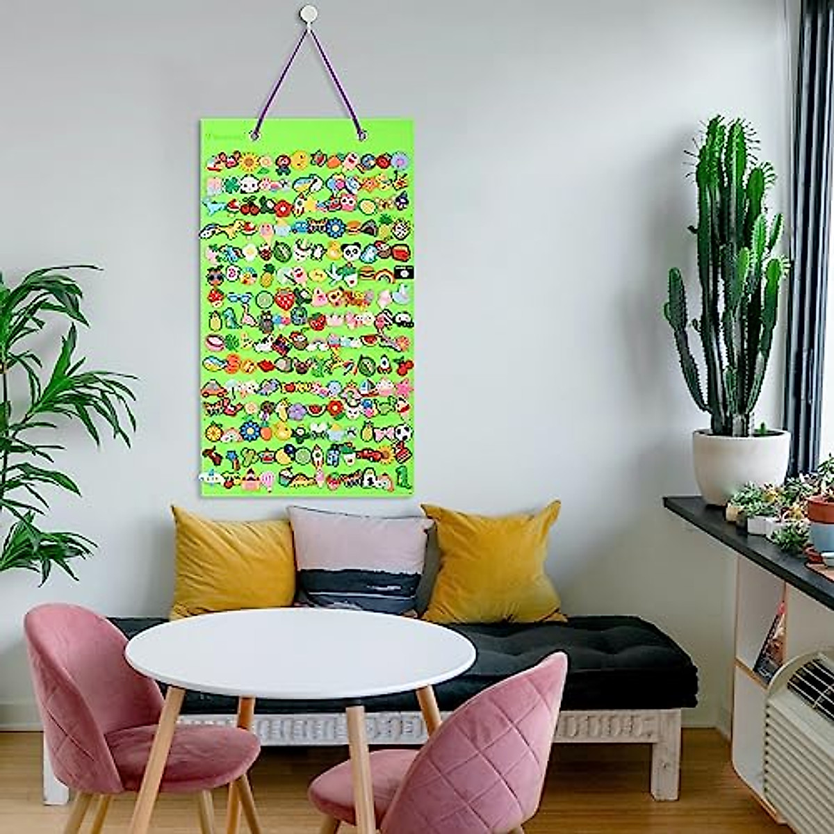 PACMAXI Shoe Charms Organizer, Hanging Shoe Charm Holder with 180 Holes, Portable Shoe Decoration Croc Charms Display Stand, Wall Mounted Display Holder for Shoe Charms(Croc Charms Not Included)